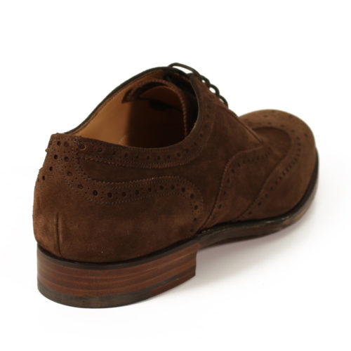 Cheaney Arthur III Brogue In Brown Plough Suede | Menswear Online