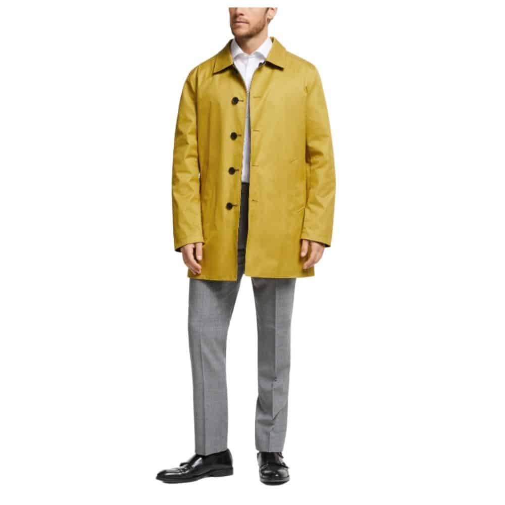 Guards Montague Reversible Raincoat - Black/Gold | Menswear Online