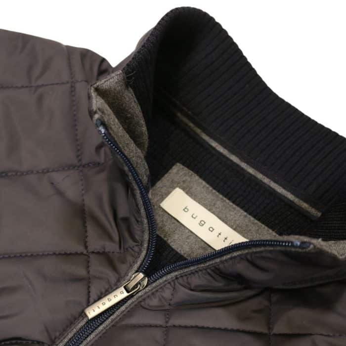 BUGATTI HEAVY KNITTED NAVY HYBRID JACKET | Menswear Online