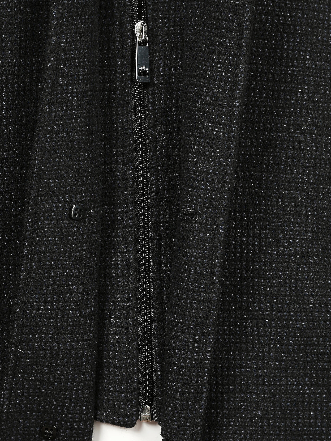 Roy Robson Overcoat With Zip Insert Navy Small Check | Menswear Online