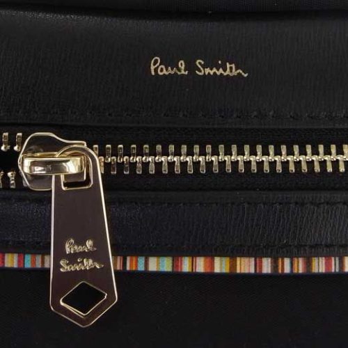 Paul Smith Stripe Black Wash Bag With Zip | Menswear Online