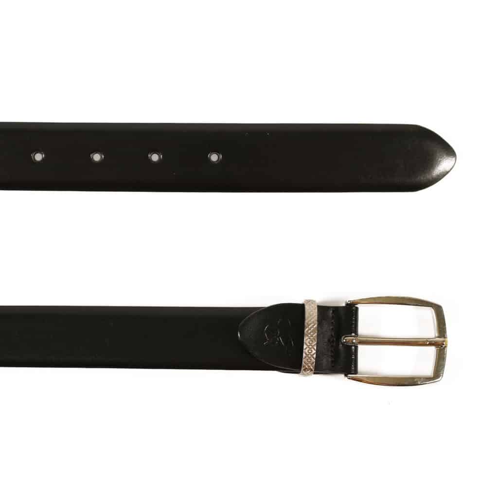 CANALI BLACK SLIM BELT | Menswear Online