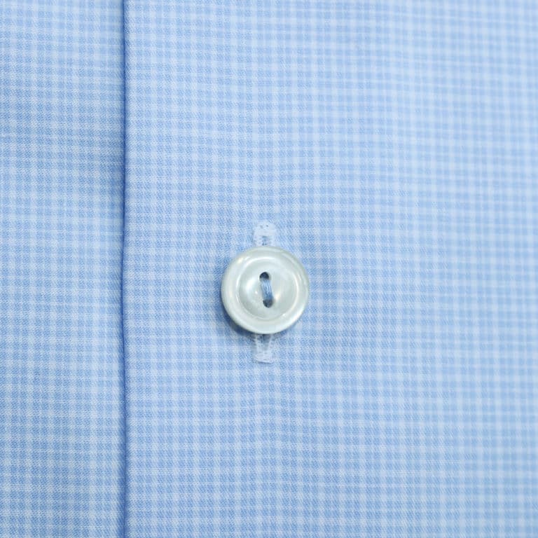 Eton Shirt Micro Check Light Blue | Menswear Online