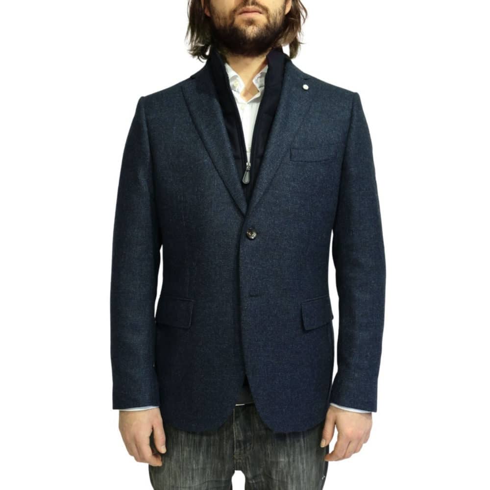Giordano Robert Navy Twill Jacket | Menswear Online