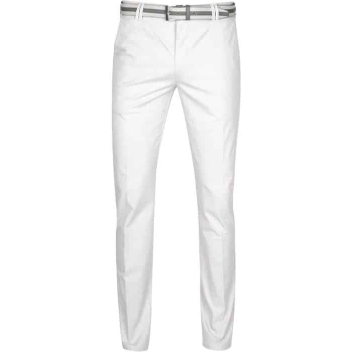 Meyer Rio White Cotton Chinos | Menswear Online