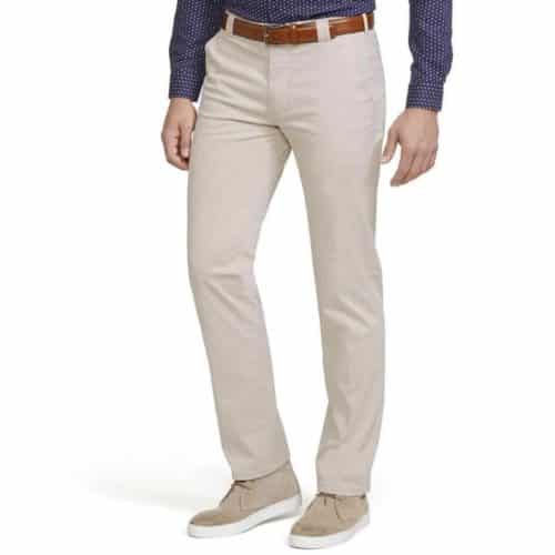 Meyer Rio White Cotton Chinos | Menswear Online