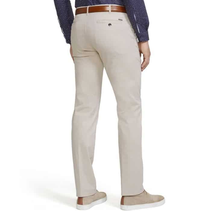 Meyer Roma Cream Cotton Chinos | Menswear Online