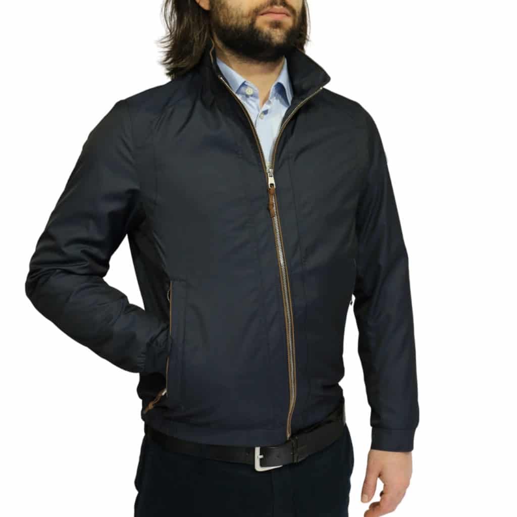 BUGATTI LIGHTWEIGHT TECH NAVY BLOUSON JACKET | Menswear Online