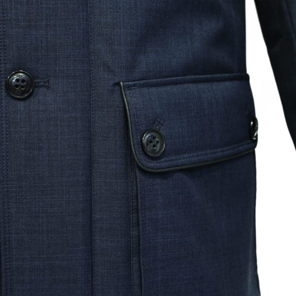 BUGATTI 3/4 LENGTH WATER REPELLENT NAVY COAT | Menswear Online