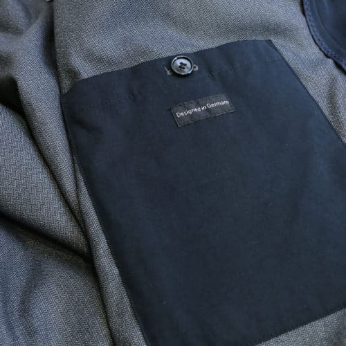 BUGATTI TECH TWILL NAVY RAINCOAT | Menswear Online