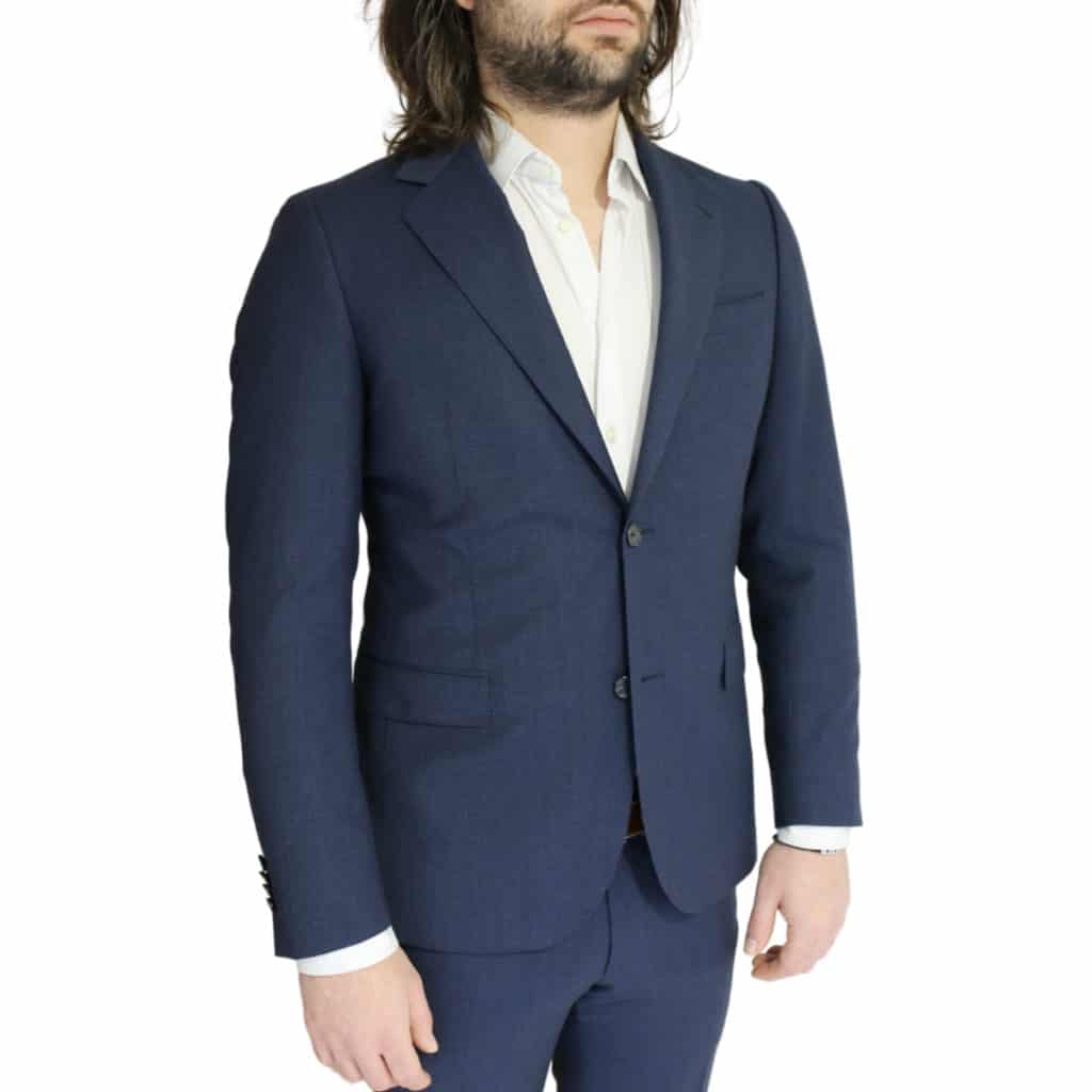 EDUARD DRESSLER NAVY MICRO CHECK SUIT | Menswear Online