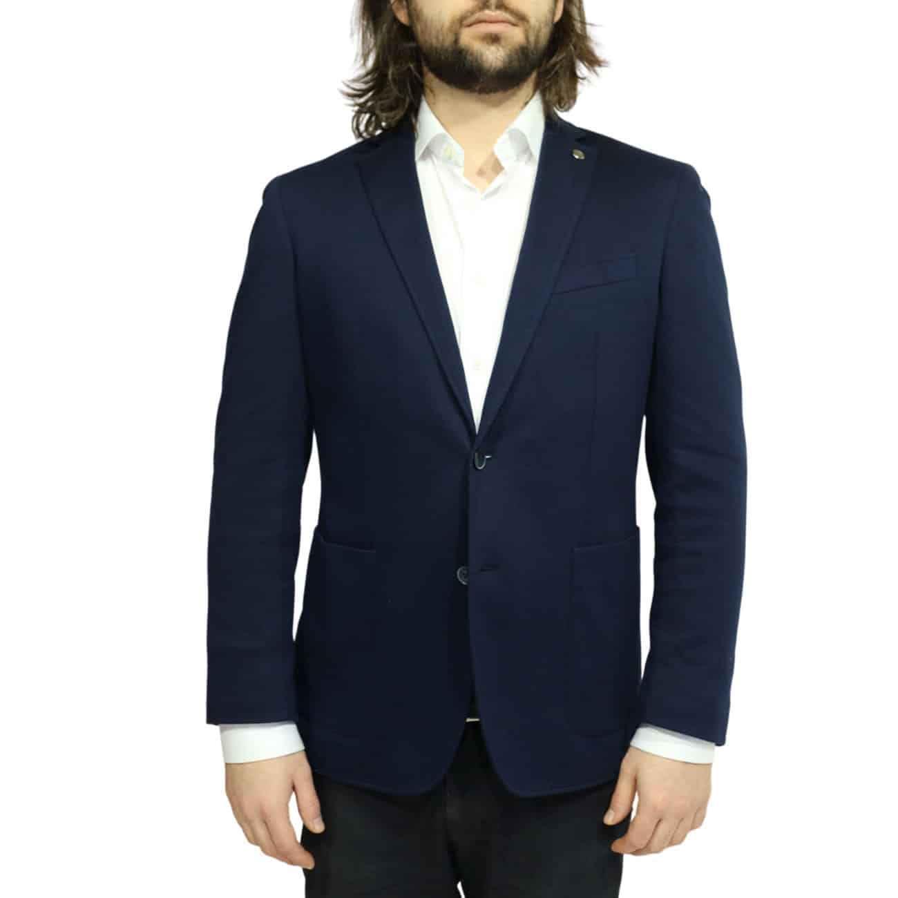 HACKETT JERSEY NAVY JACKET | Menswear Online