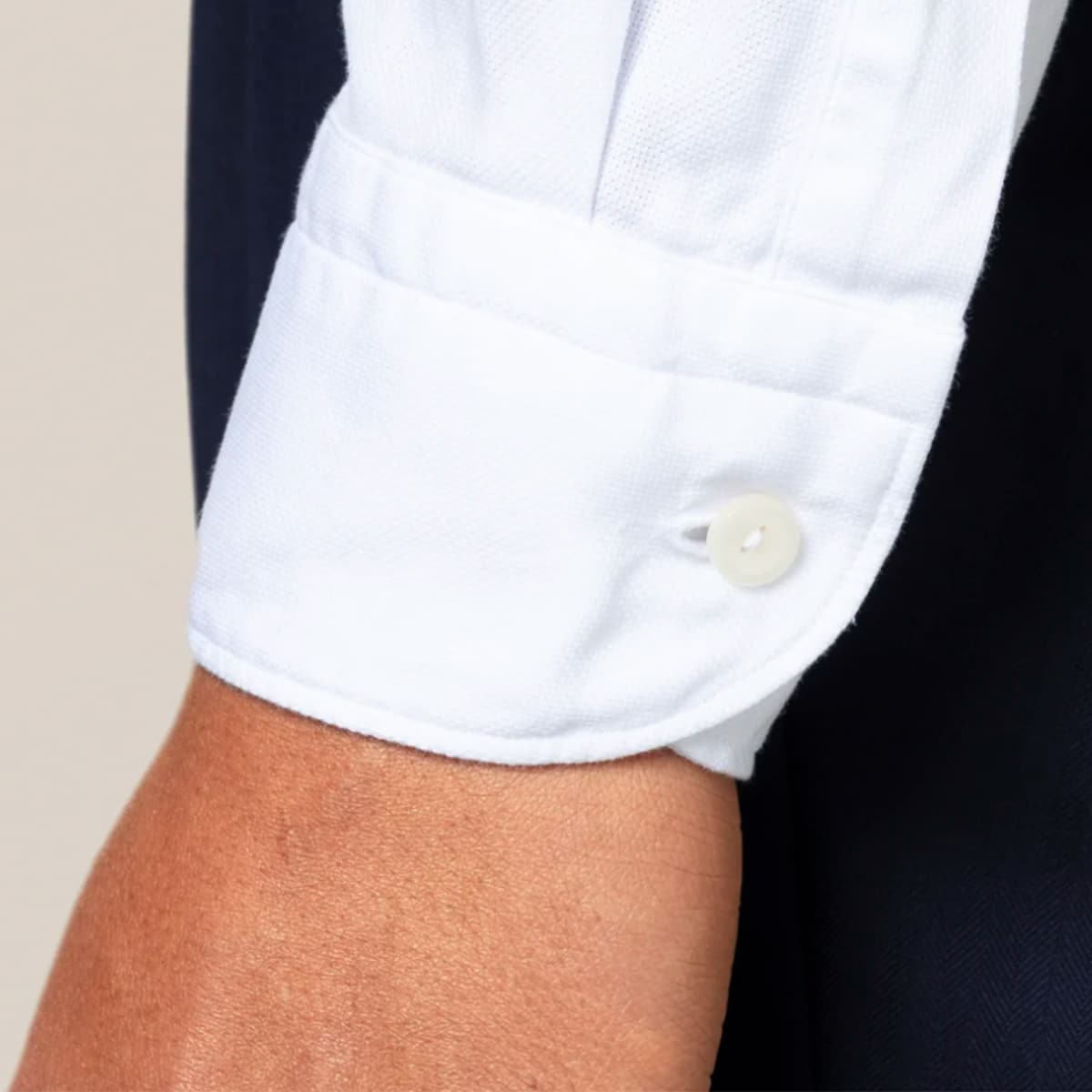 Eton Shirt Slim Fit Rounded Cuff Beige | Menswear Online