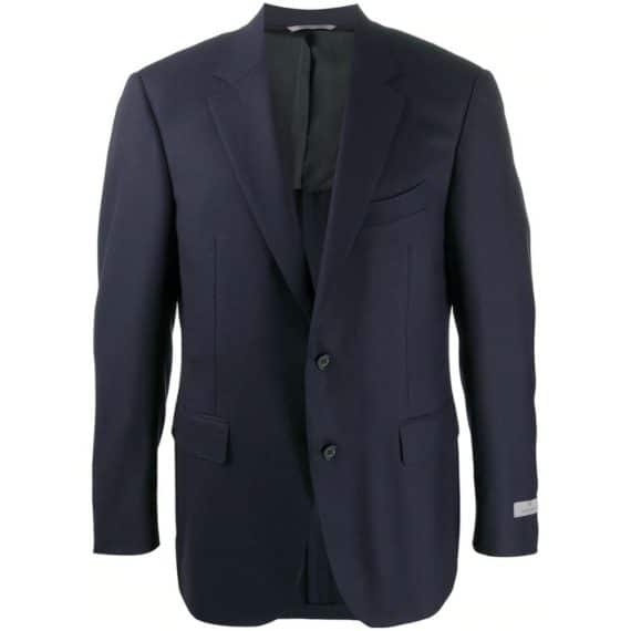 CANALI CLASSIC NAVY KEI FIT WOOL SMART JACKET | Menswear Online