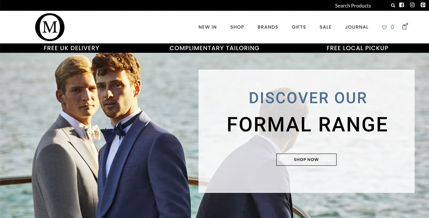 History | Menswear Online