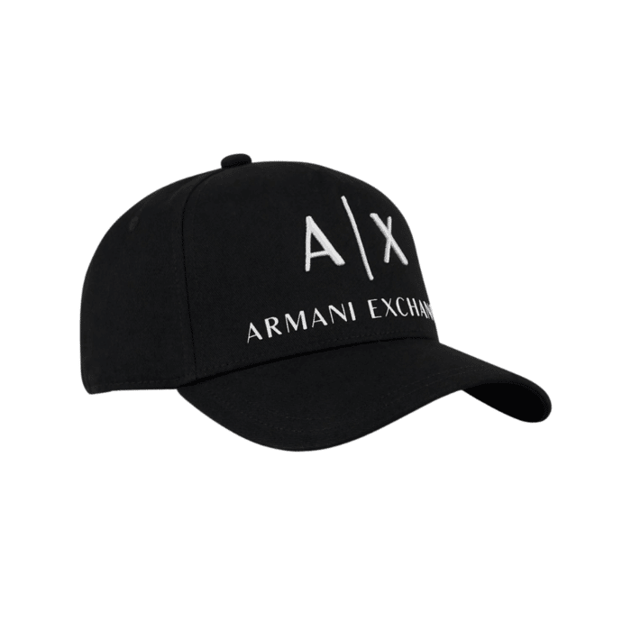 ARMANI EXCHANGE AX LOGO BASEBALL CAP IN GREY | Menswear Online