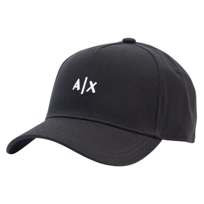 ARMANI EXCHANGE Black AX Logo BASEBALL CAP | Menswear Online