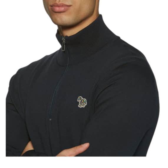 PAUL SMITH YELLOW Zebra HALF ZIP | Menswear Online