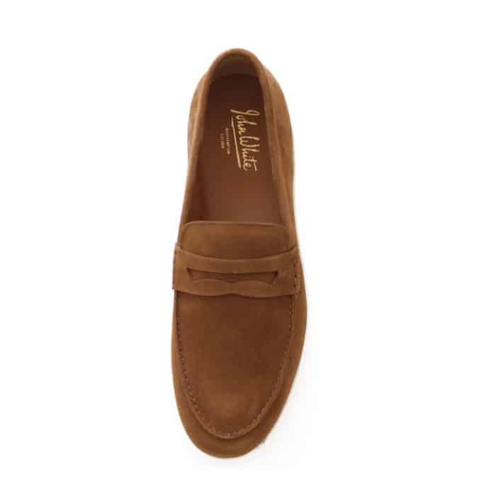 Cheaney Hudson Penny Loafer In Mocha Calf Leather | Menswear Online