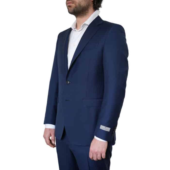 Canali Pure Wool Petrol Blue Suit | Menswear Online