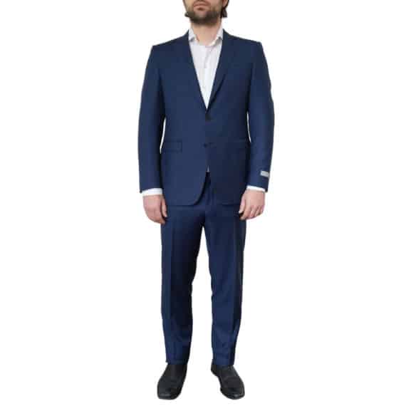 Canali Pure Wool Petrol Blue Suit | Menswear Online