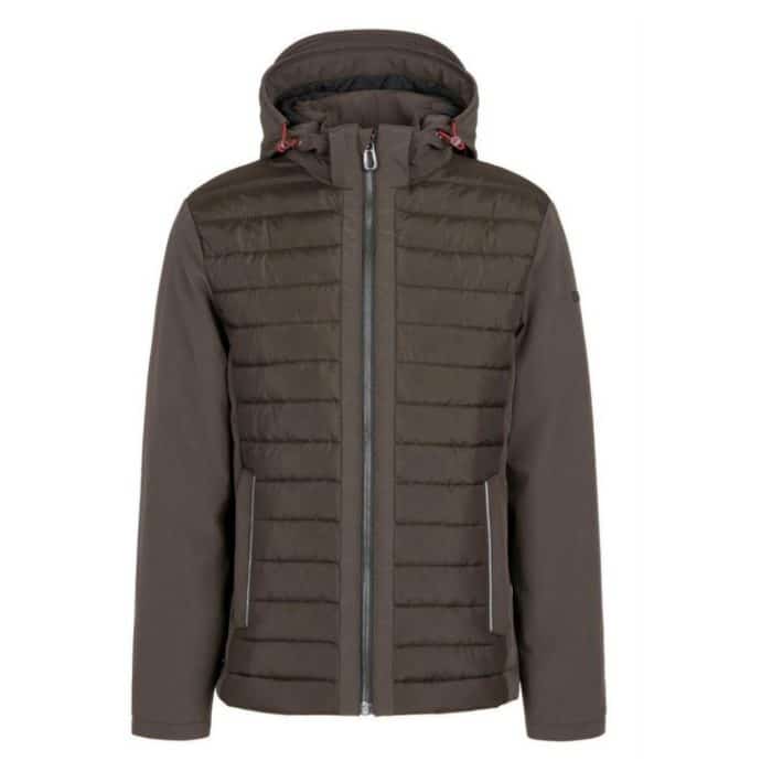 Bugatti Flexcity Hooded Khaki Puffer Jacket | Menswear Online