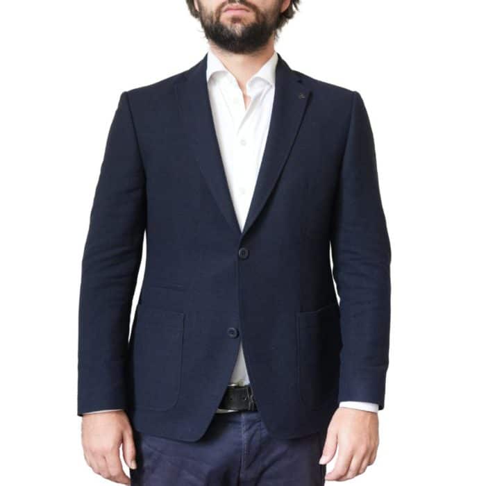 ROY ROBSON Detachable Insert Navy Melton Jacket | Menswear Online
