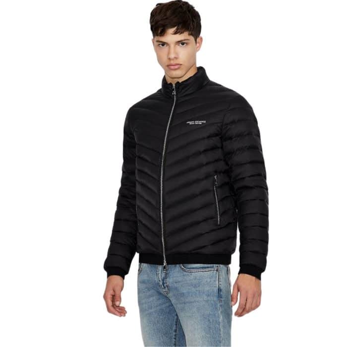 ARMANI EXCHANGE Nylon Down Black Puffer Jacket | Menswear Online