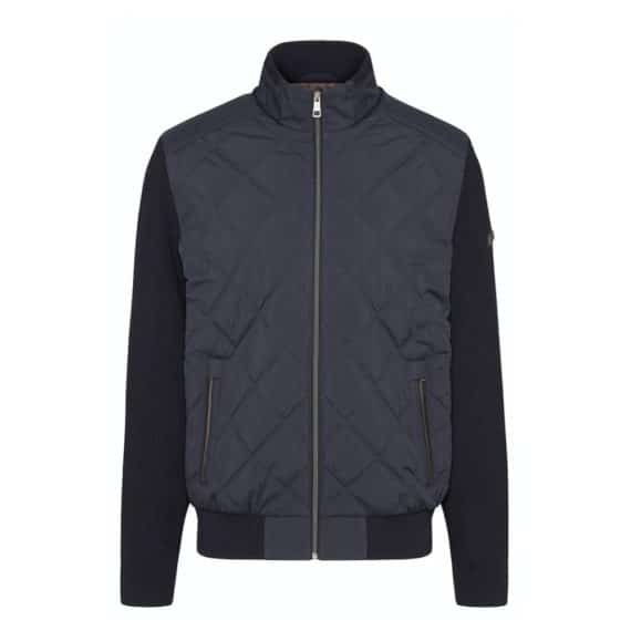 Bugatti Quilted Navy Hybrid Jacket | Menswear Online