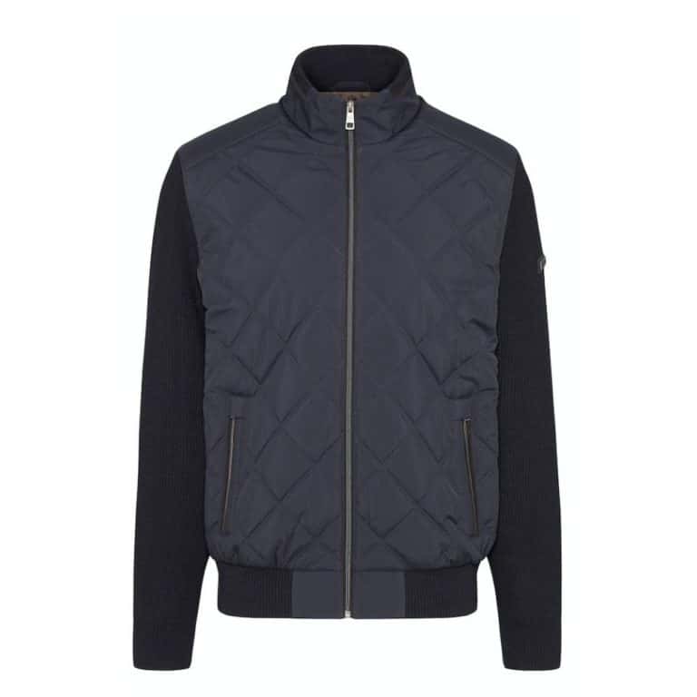 Bugatti Quilted Navy Hybrid Jacket | Menswear Online