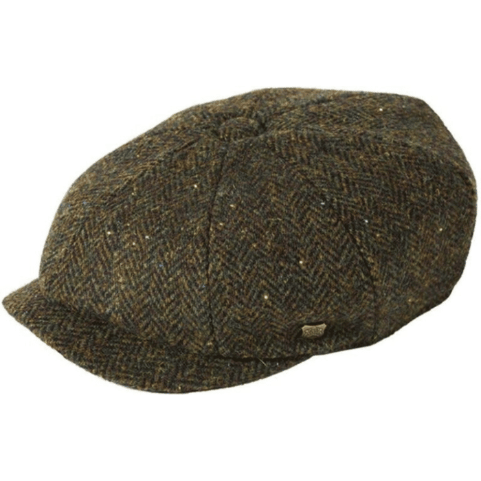 FAILSWORTH Green Carloway Flat Cap | Menswear Online
