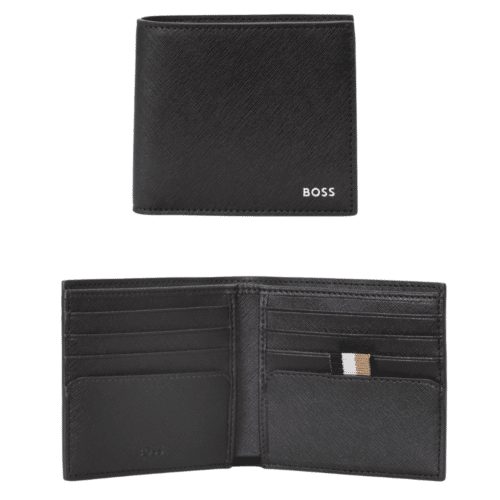 BOSS CLASSIC BLACK 10-CARD WALLET | Menswear Online