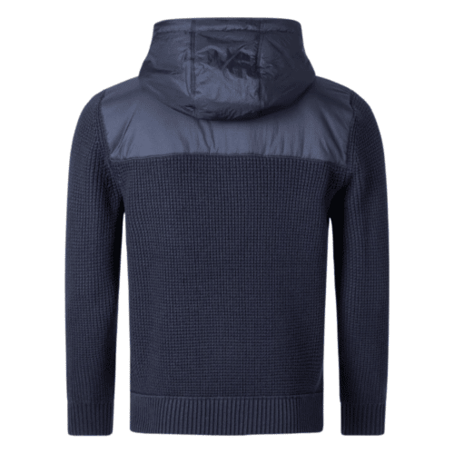 BOSS Navy Knitted Hybrid Jacket | Menswear Online