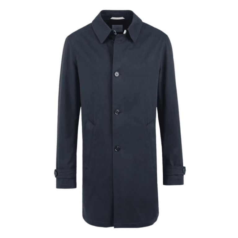 BUGATTI Navy Raincoat Mac | Menswear Online