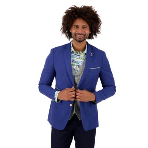 A Fish Named Fred Linen Look Brazil Blue Jacket | Menswear Online