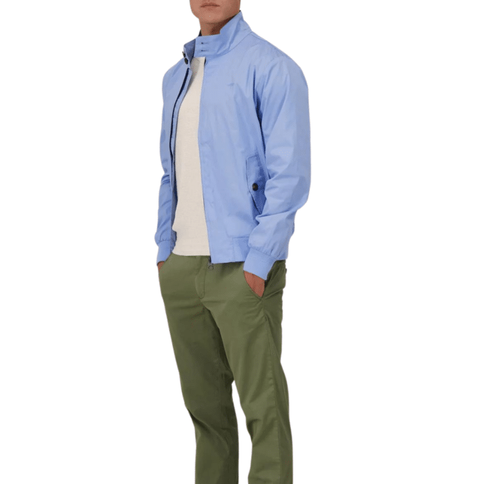 Fynch-Hatton Light Sky COTTON BLOUSON JACKET | Menswear Online