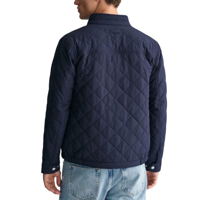 Gant NAVY Technical Biker Jacket | Menswear Online