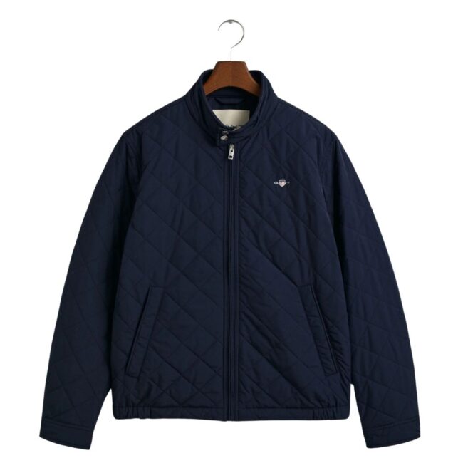 Gant NAVY Technical Biker Jacket | Menswear Online