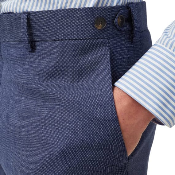 Richard James Mayfair Wilder Birdseye Blue Suit | Menswear Online