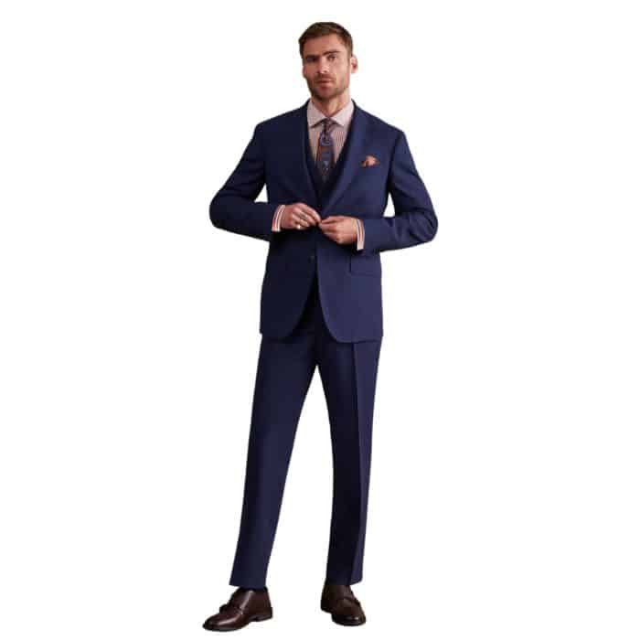 Richard James Mayfair Wilder Plain Navy Suit | Menswear Online