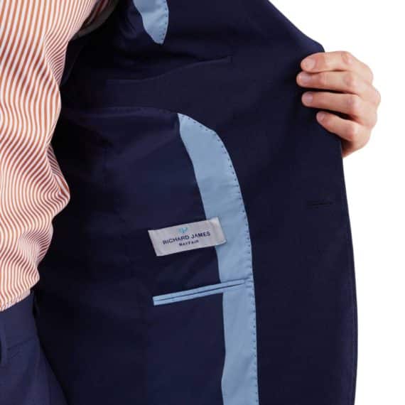 Richard James Mayfair Wilder Plain Navy Suit | Menswear Online