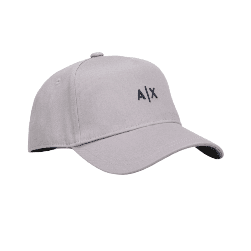 Armani Exchange AX Logo Grey Baseball Cap | Menswear Online