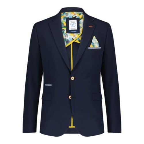 A Fish Named Fred Bubble Timeless Navy Jacket | Menswear Online