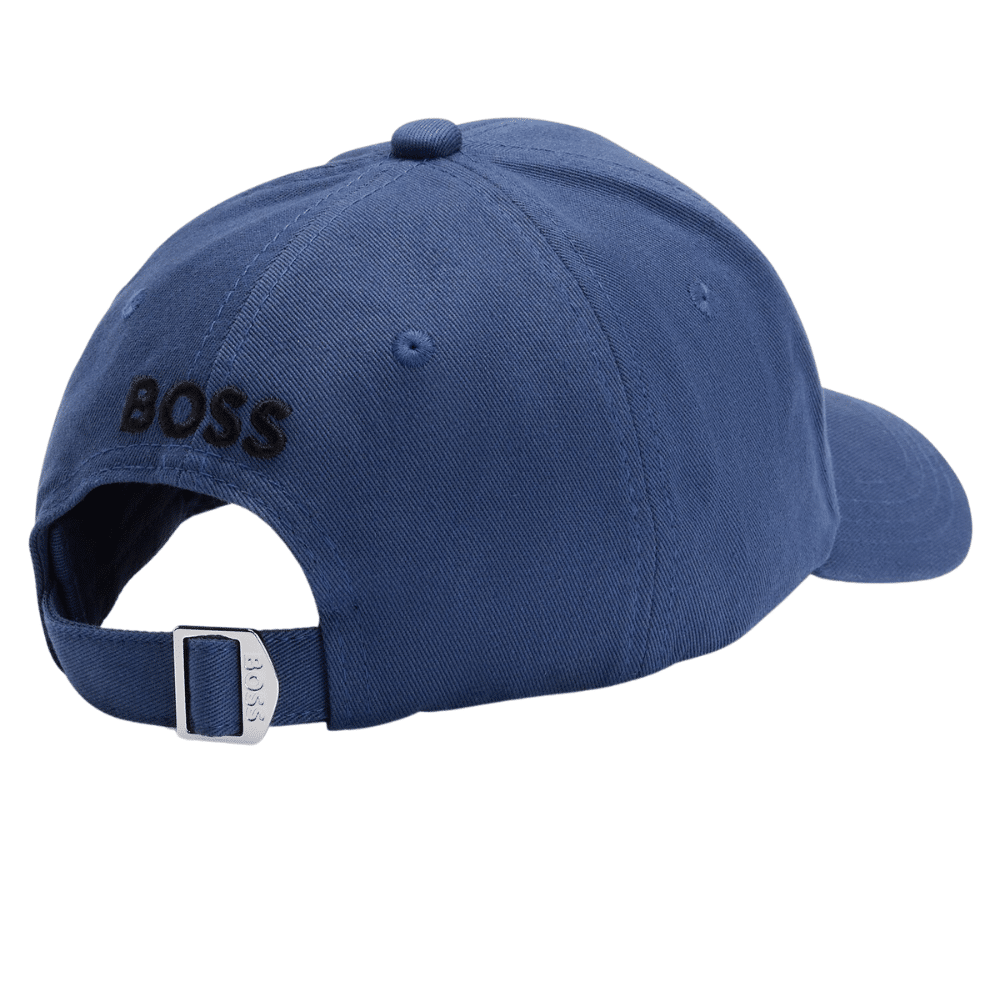 BOSS Blue ZED-Flag Embroidered Cotton-Twill Cap | Menswear Online