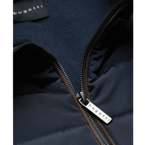 BUGATTI Quilted Navy Hybrid Jacket | Menswear Online