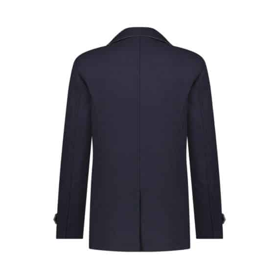 A Fish Named Fred On Stage Navy Pea Coat | Menswear Online