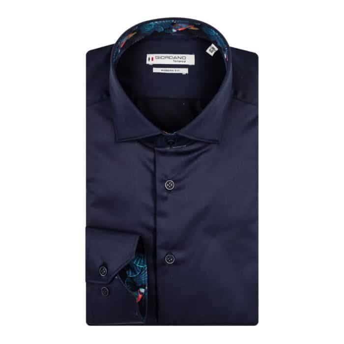 Giordano Maggiore Deep Sea Corral Trim Semi Cutaway Navy Shirt ...