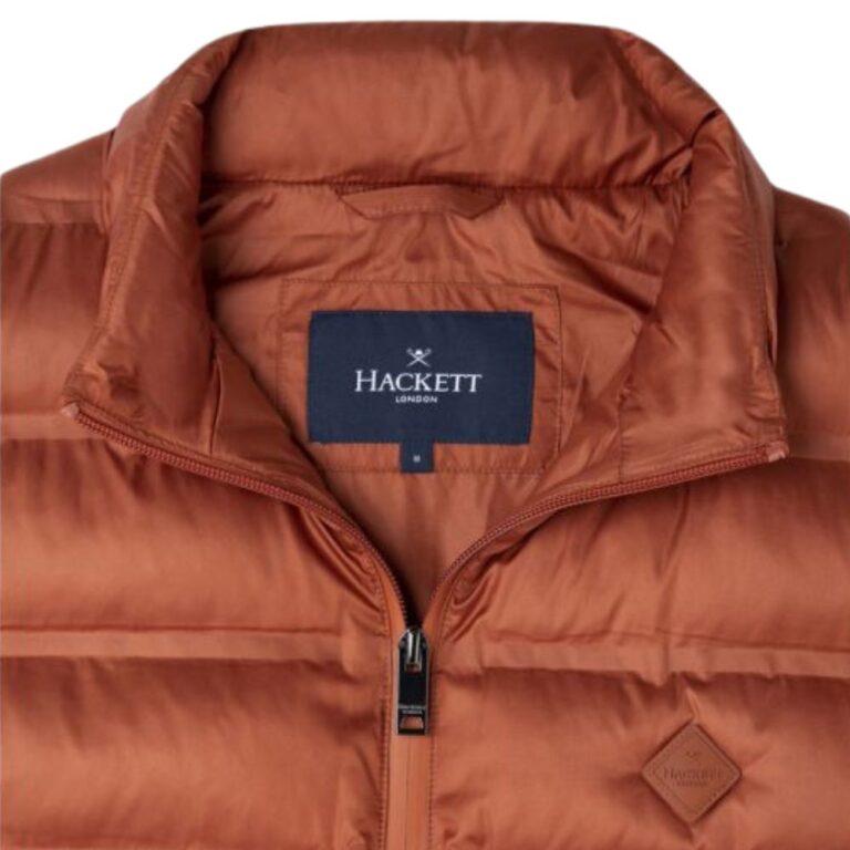 HACKETT Lightweight Padded Orange Gilet | Menswear Online