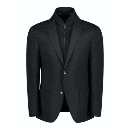 Roy Robson Sakko Heavy Wool Charcoal Jacket With Insert | Menswear Online