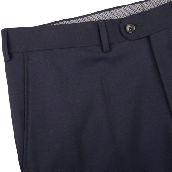 EDUARD DRESSLER Navy Spider Wool Suit | Menswear Online